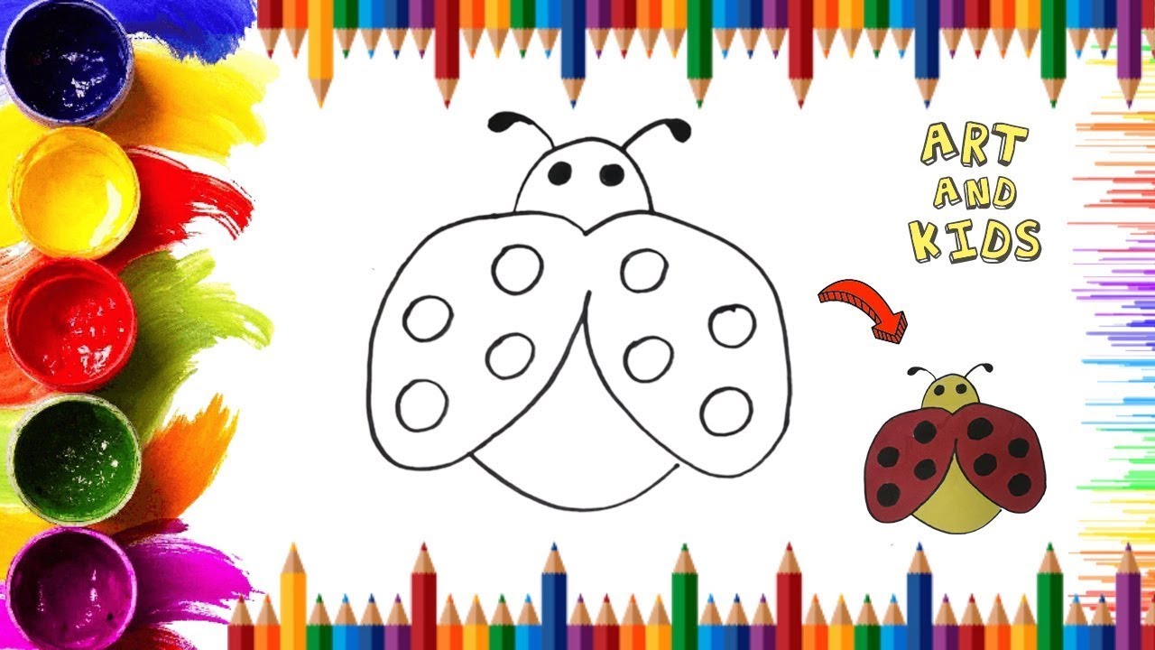 How to Draw a Ladybug Easy Step by Step - YouTube