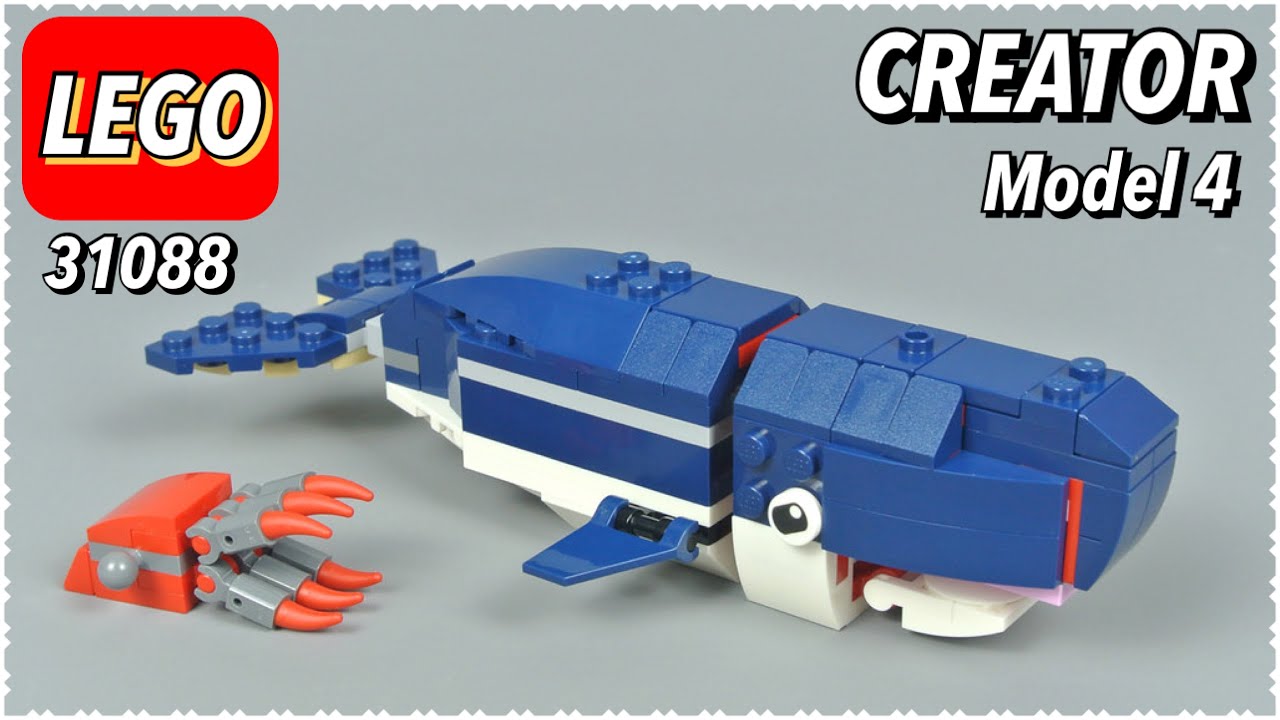 LEGO CREATOR ( 31088 ) Deep Sea Creatures Model 4 - YouTube