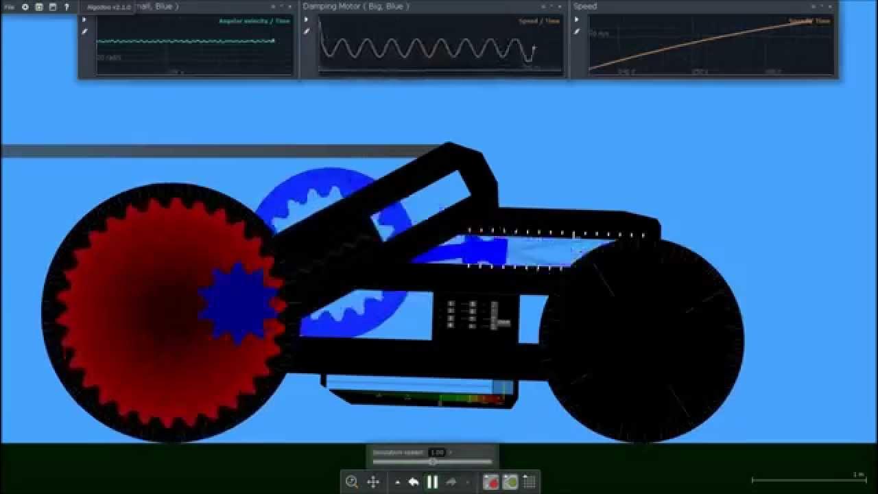 Algodoo - Car with 7 gear transmission - YouTube