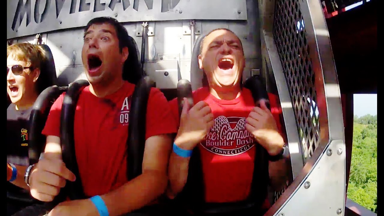 Hollywood Tower 1st Gen Intamin Free Fall POV - Movieland Studios Italy ...