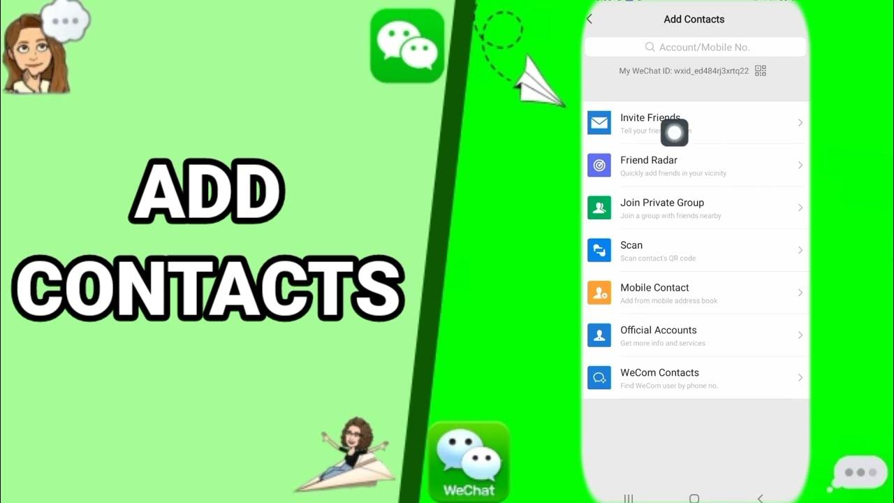 How To Add Contacts On WeChat App - YouTube