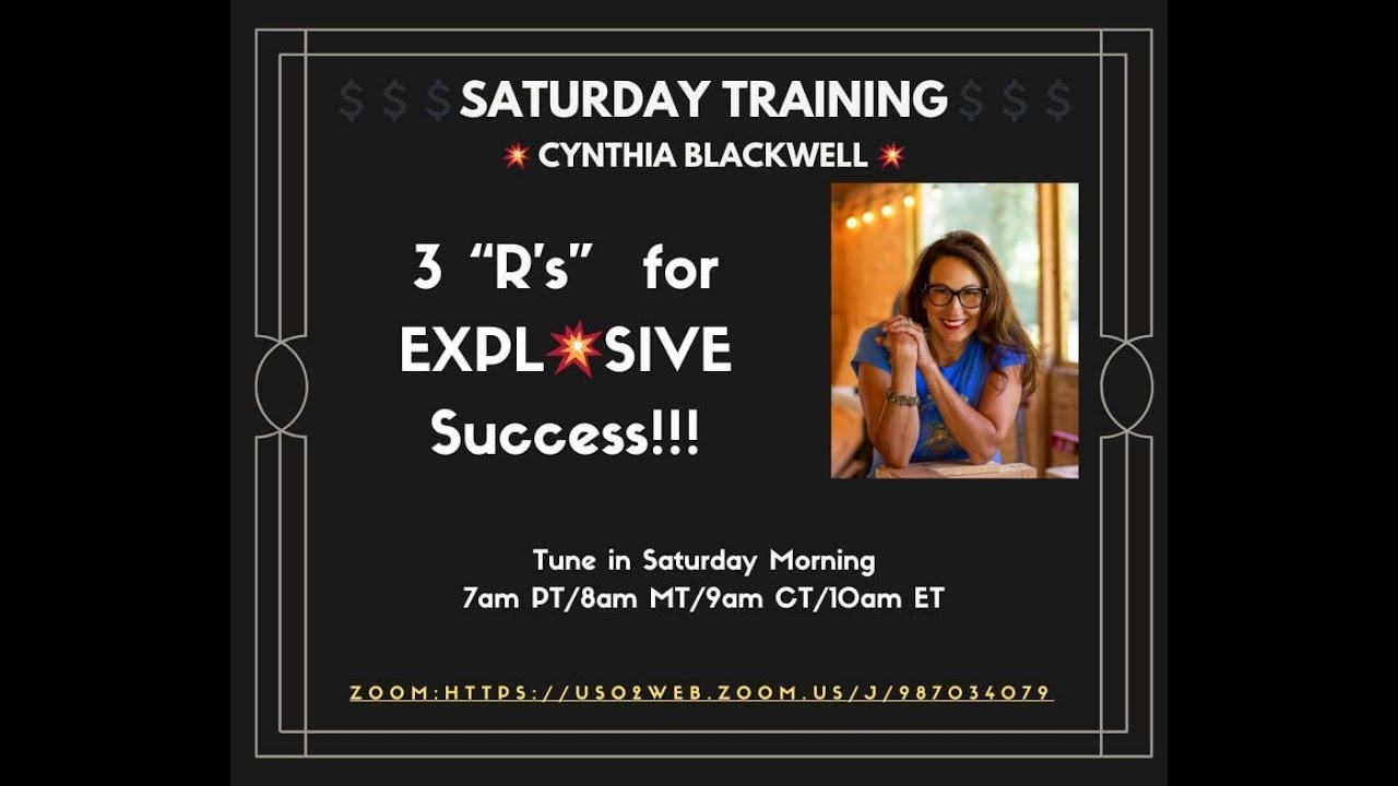 4-6-24 Saturday Training with Cynthia Blackwell - YouTube