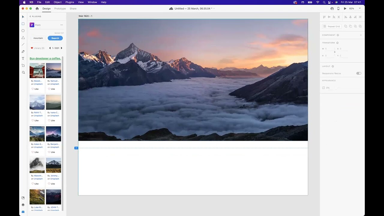 How to place an image in Adobe XD - YouTube