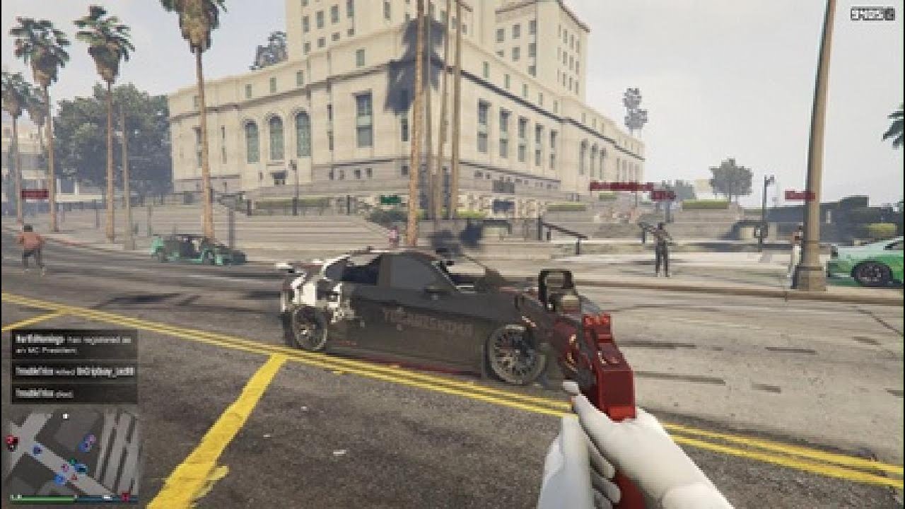 Gta 5: trick shot in gta haa - YouTube