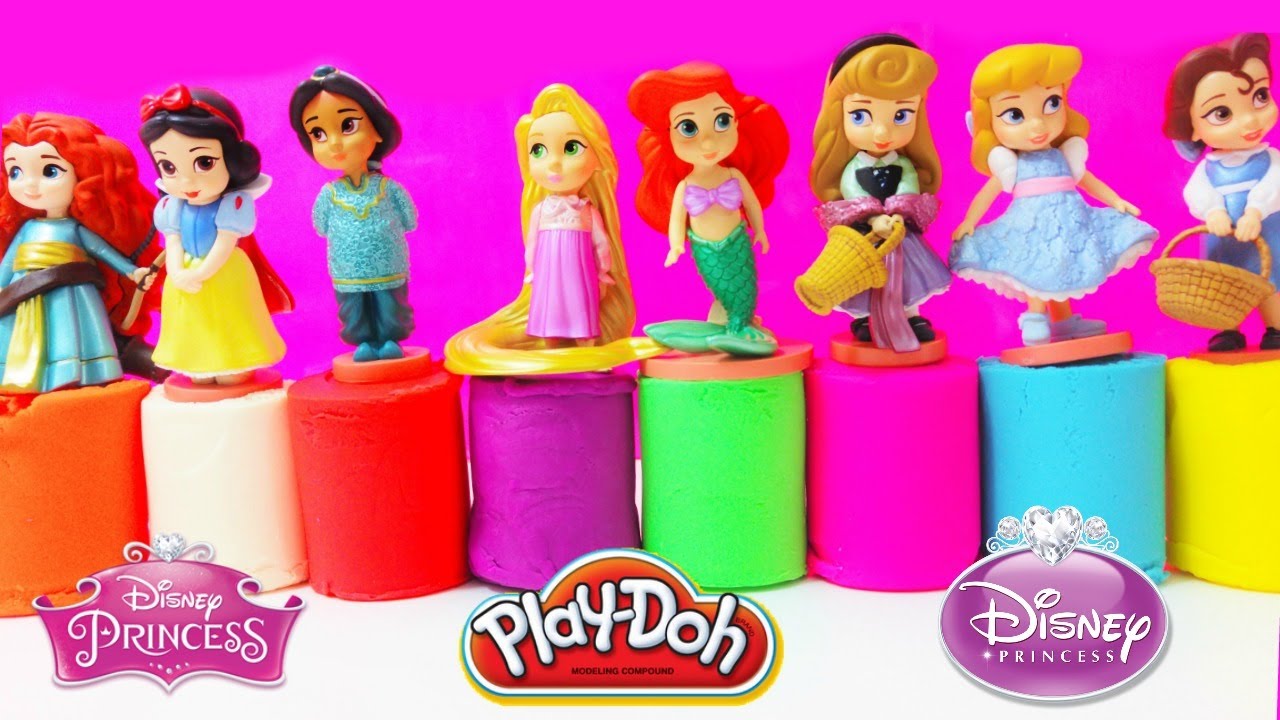 Disney Princess Play-doh Surprise Toys! Learn Colors Disney Toys Kids ...