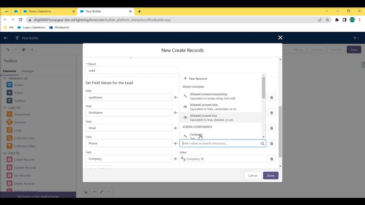 Quick Lead Creation Using Screen Flow Insalesforce Youtube
