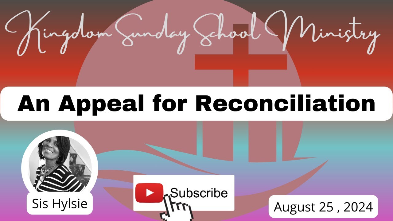 An Appeal for Reconciliation, COGIC Legacy for Sunday School Lesson for ...