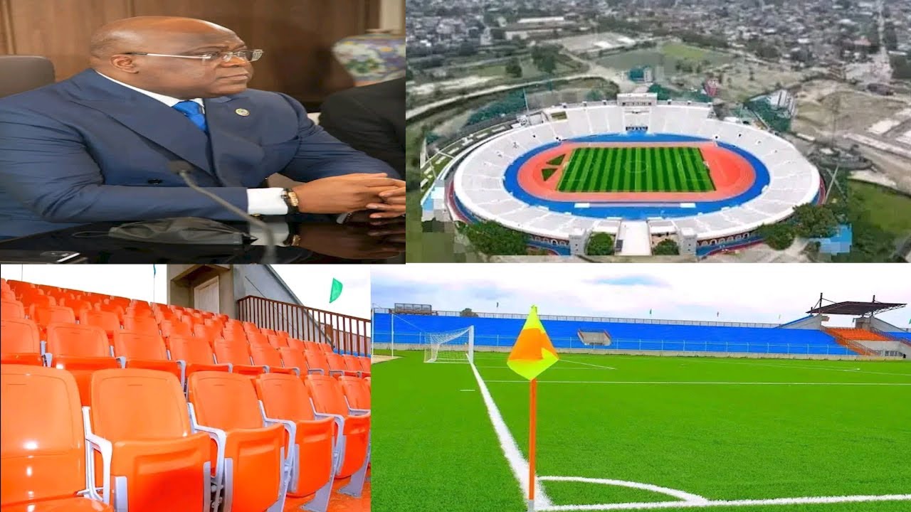 100%TRAVAUX STADE TATA RAPHAEL EX STADE 20MAI EN REHABILITATION - YouTube