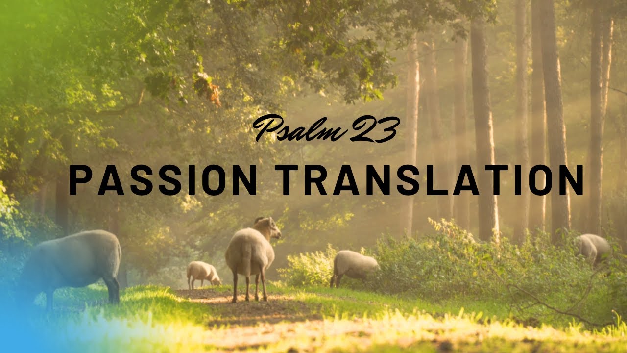 Psalm 23 Passion Translation With Soaking Music YouTube