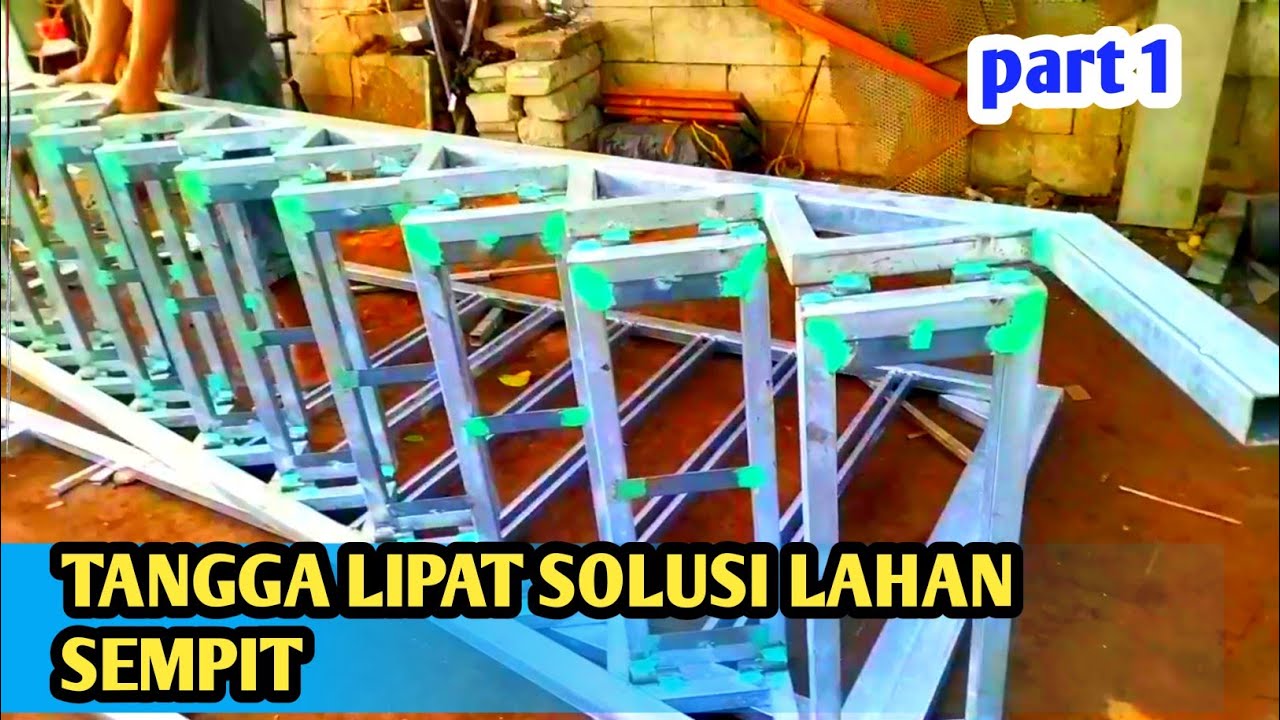 CARA MEMBUAT TANGGA LIPAT KE DINDING - YouTube