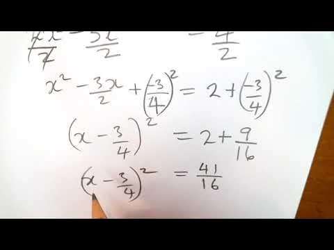Completing the square IGCSE Ex 13 10 Q4a - YouTube