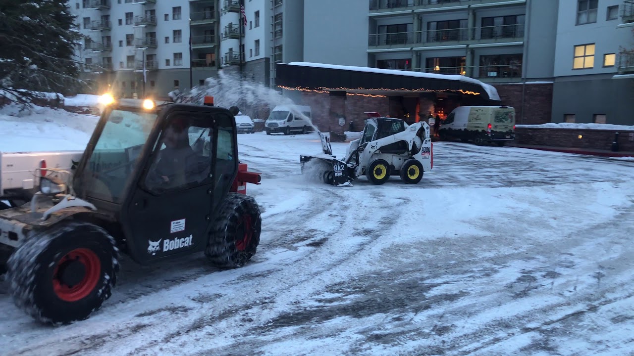 Bobcat Snow Removal - YouTube