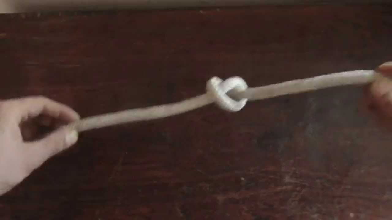 Learn How To Tie An Overhand Knot - WhyKnot - YouTube