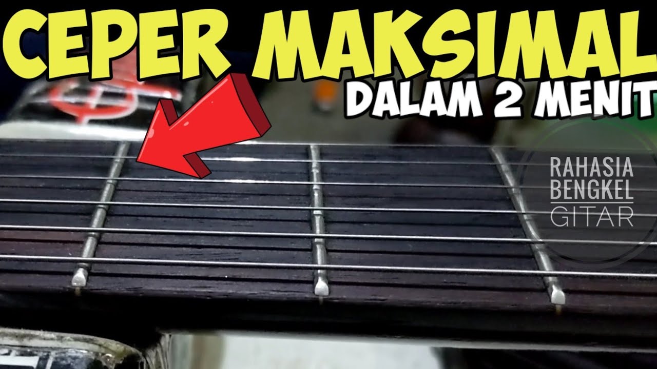 Cara setting gitar akustik biar empuk - Ceperin senar gitar - YouTube