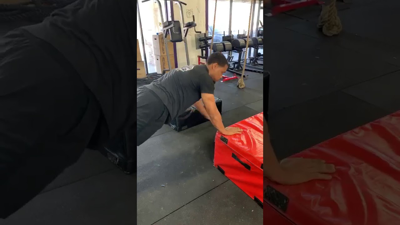 lateral plyo depth drop push up - YouTube