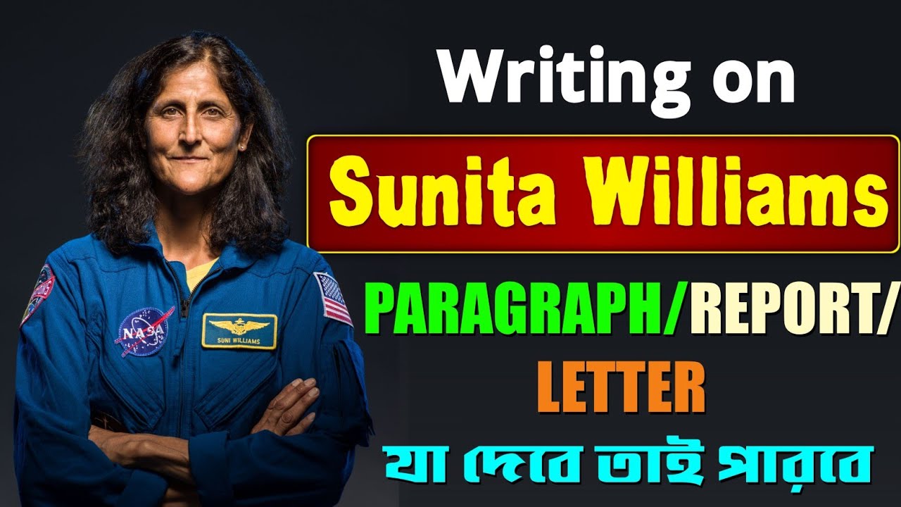 English Writing on Sunita Williams || Writing on Sunita Williams Safe ...