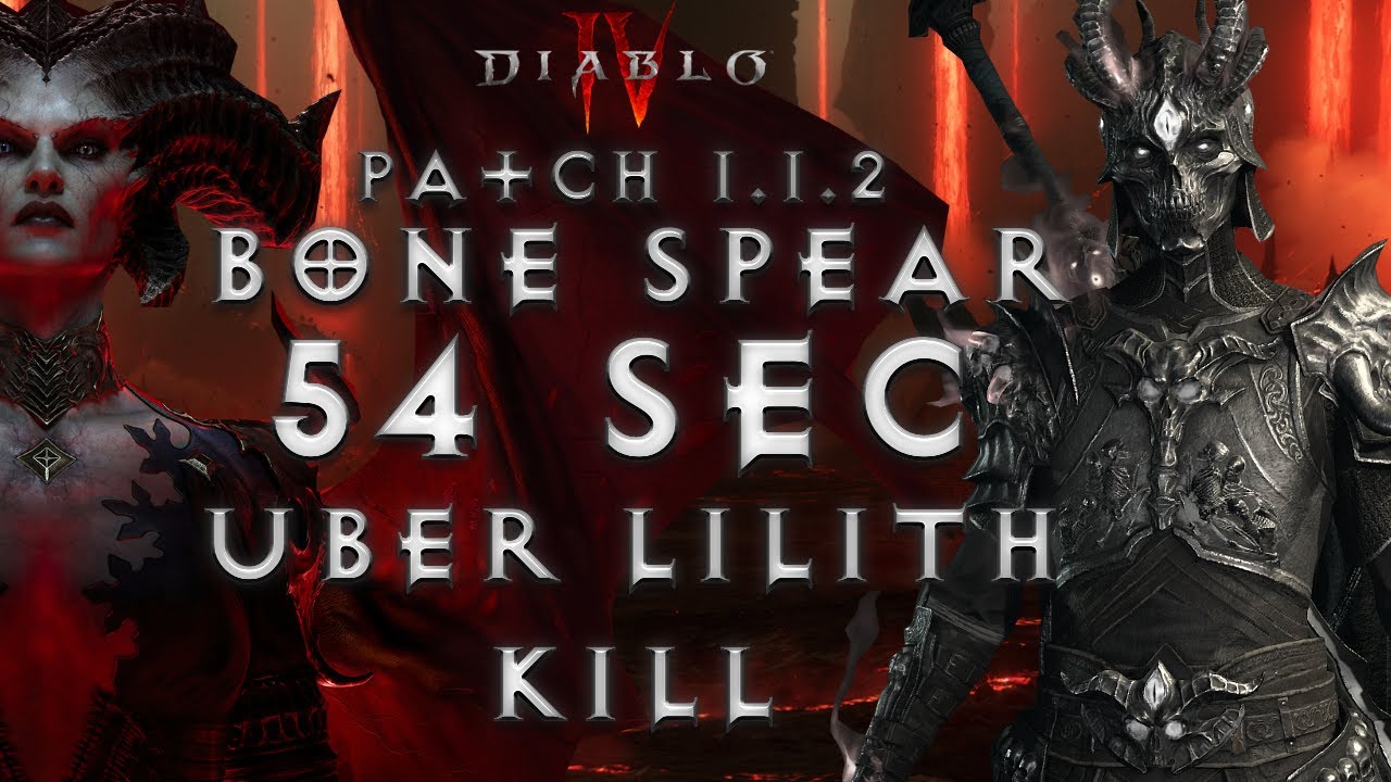 S1 NECRO 54 Sec UBER LILITH KILL | Patch 1.1.2 Diablo 4 Season1 ...