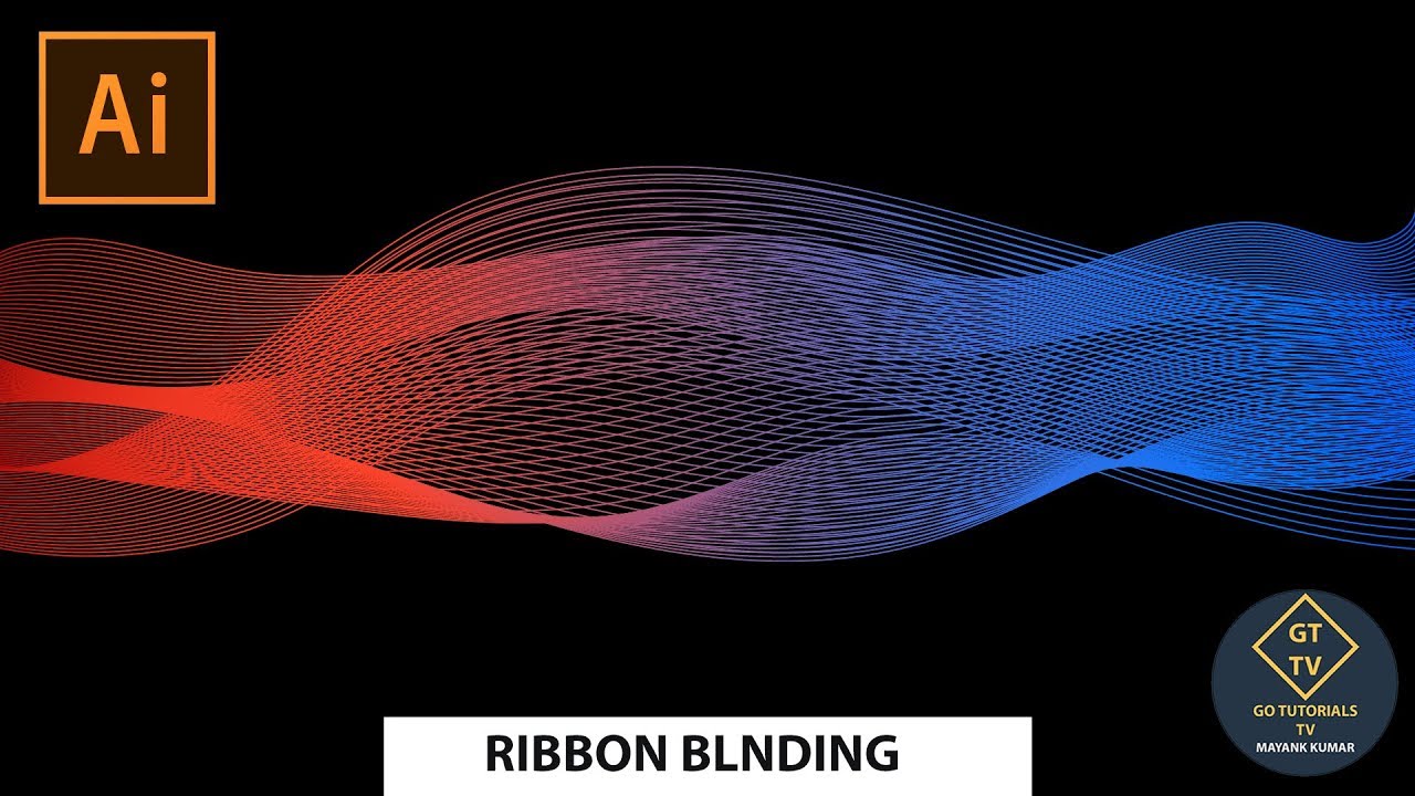 Illustrator || very easy || How to make Ribbon Blending || In just 7 ...
