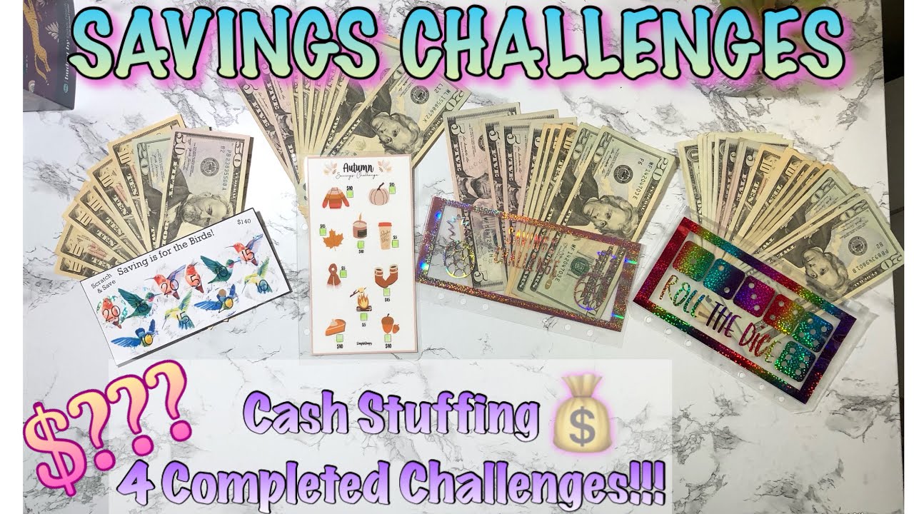 Cash Stuffing Completed Savings Challenges 2022 | Cash Envelope ...