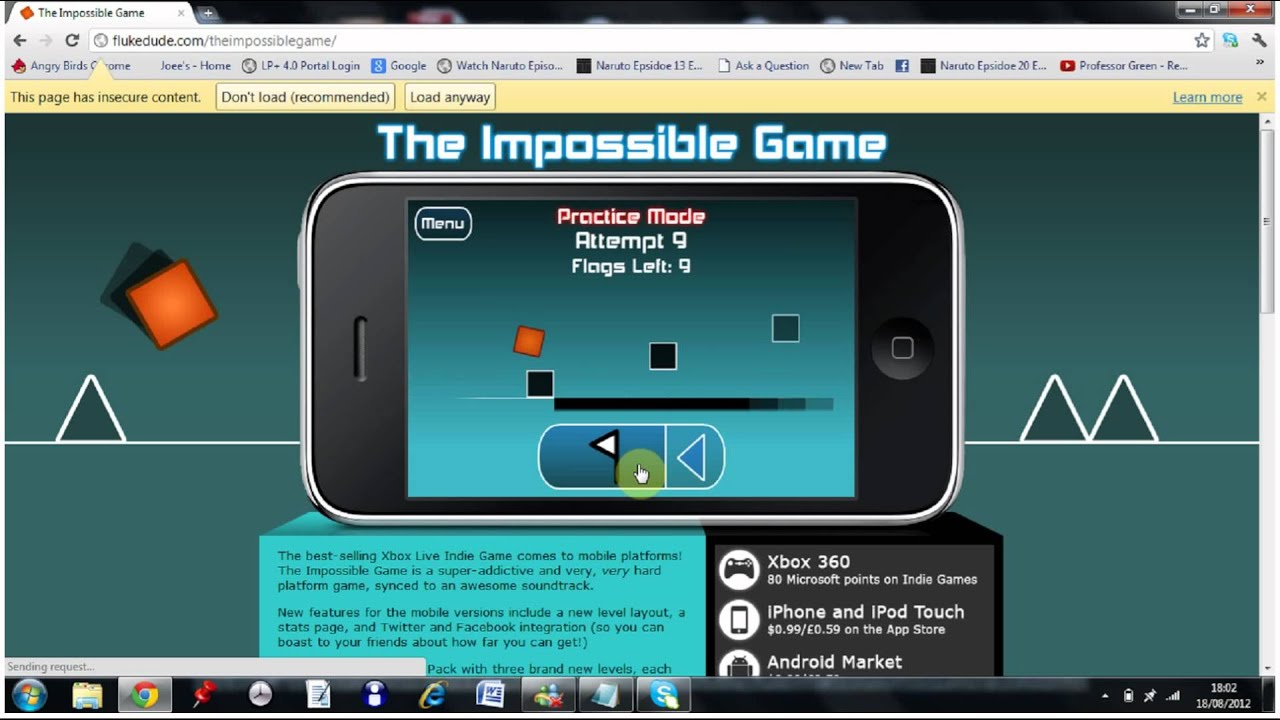 impossible game part 1 - YouTube