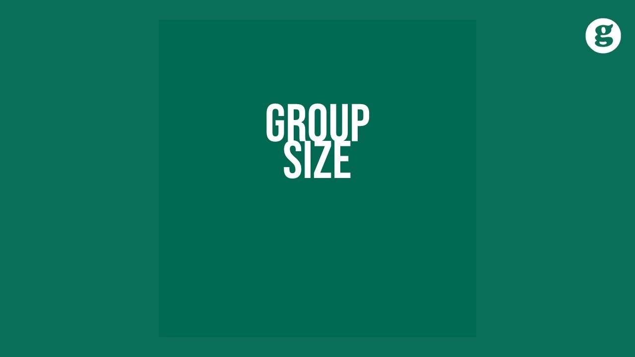 Group Size - YouTube