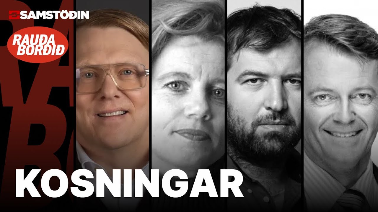 Rauða borðið: Jón Gnarr, Kristín Helga Gunnarsdóttir, Valur Gunnarsson ...