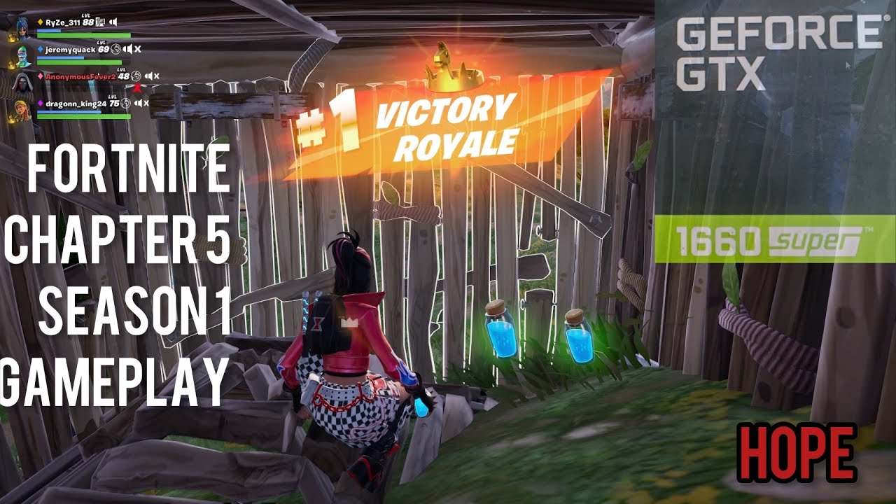*HOPE* Fortnite chapter 5 season 1 GAMEPLAY | GTX 1660 SUPER | Low ...