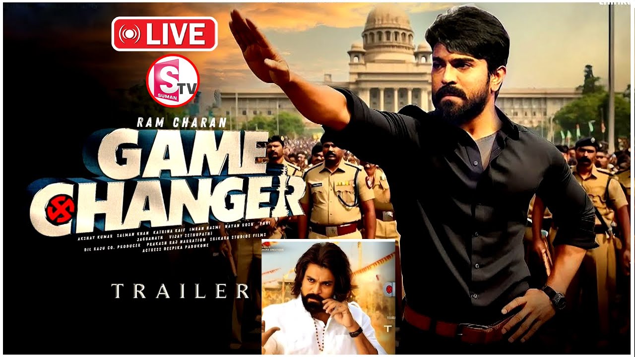 LIVE🔴Game Changer Trailer Launch | Ram Charan | Shankar | Rajamouli | | Kiara Advani || Thaman S ...