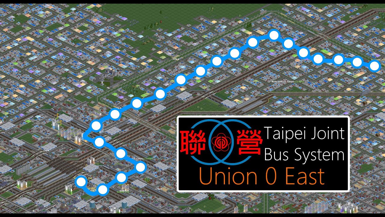 OpenTTD Union 0 East (Taipei Bus) - YouTube