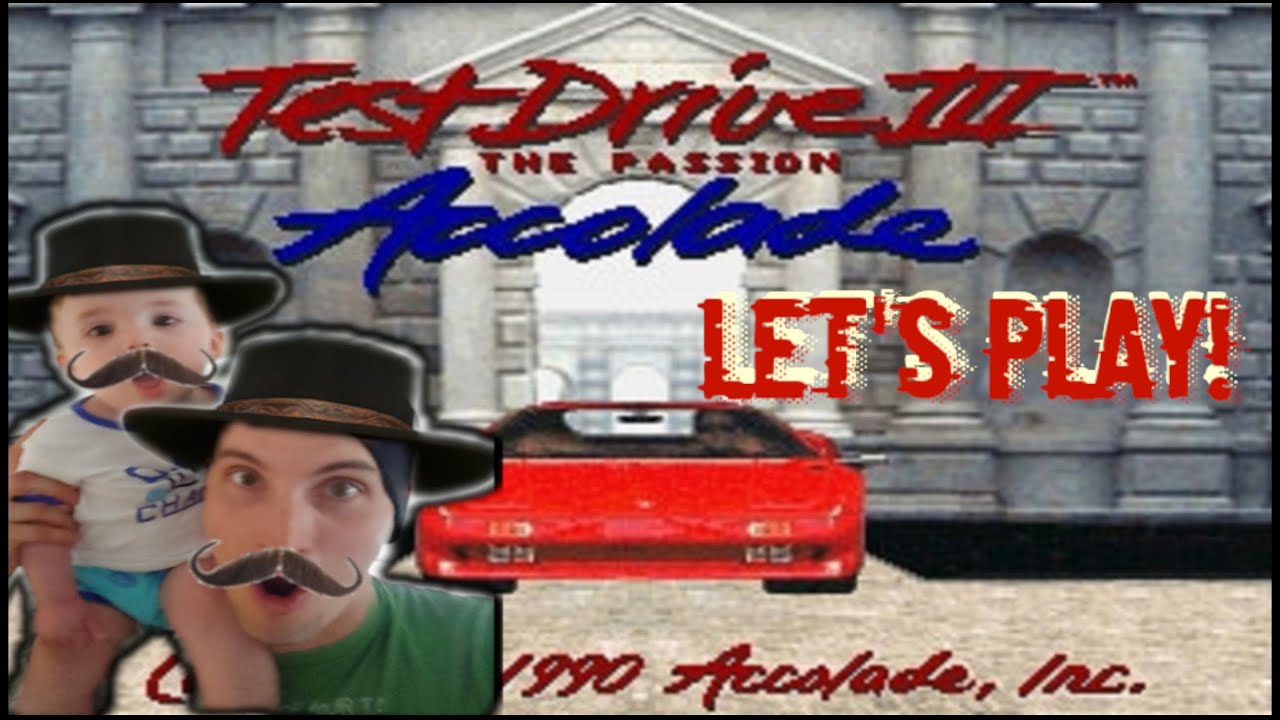 LET'S PLAY TEST DRIVE 3: THE PASSION MS DOS 4K!!! I CRASHED INTO SO ...