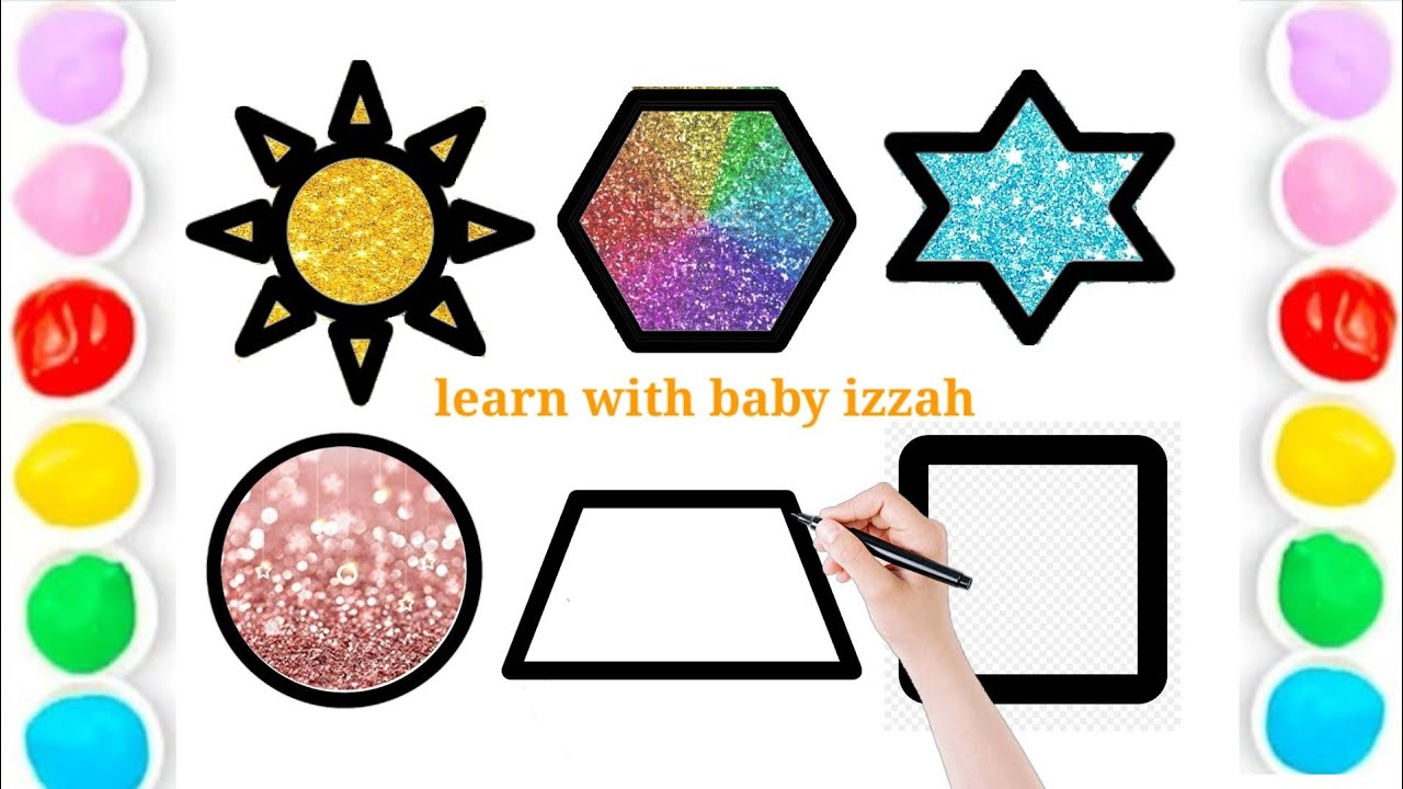 Learn 2d Shapes, Colors For Kids and Toddlers | Drawing 2d Shapes ...