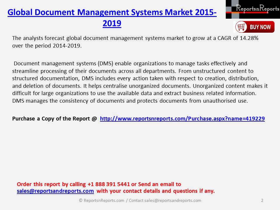 Global Document Management Systems Market 2015 2019 - YouTube