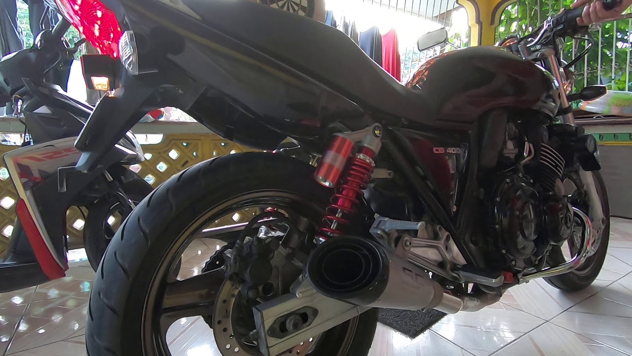 Honda CB400 Super Four Inline 4 SC PROJECT Exhaust Sound - YouTube