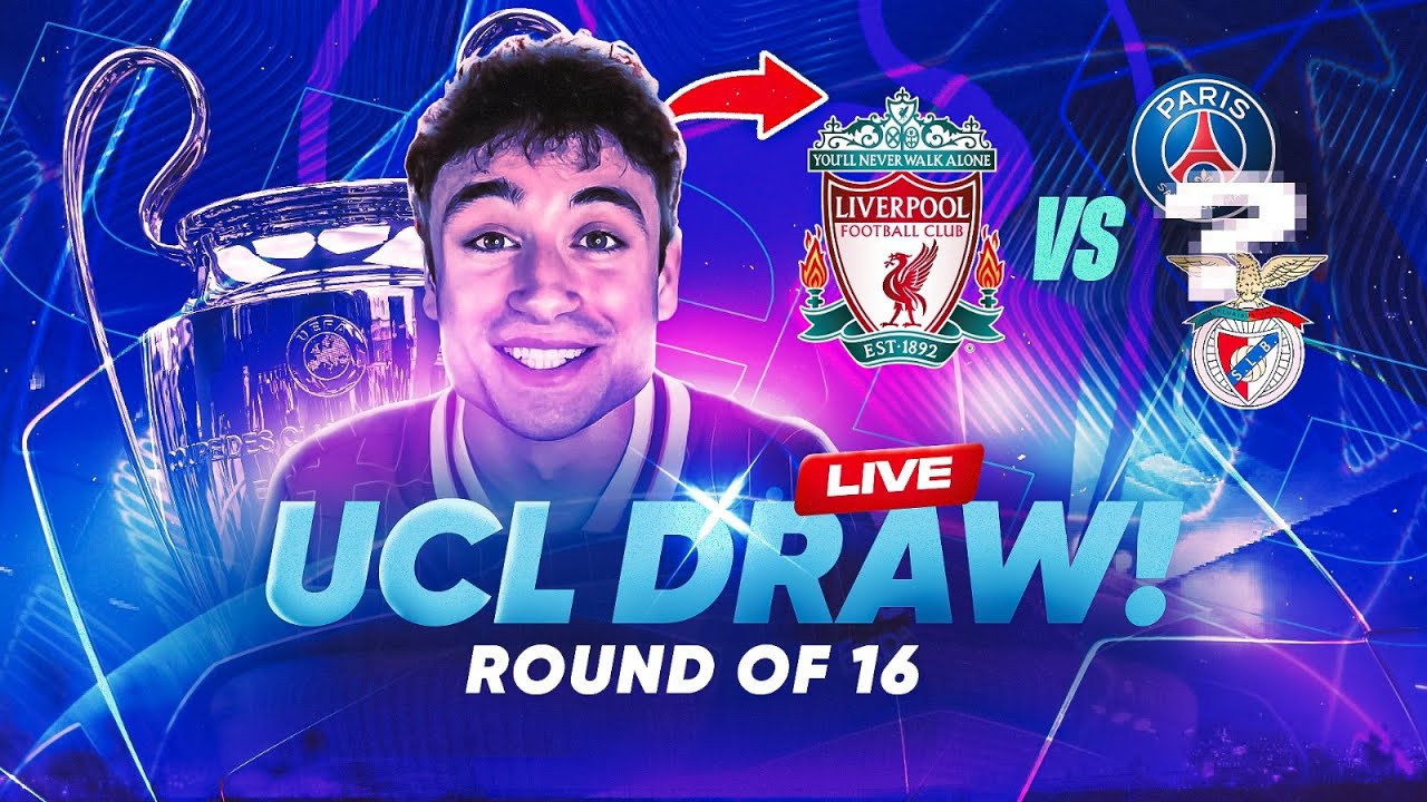 ROUND OF 16 UCL DRAW REACTION! WE GET PSG!! 🇫🇷👊 - YouTube