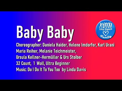 Linedance - Baby Baby - Demo & Teach - YouTube