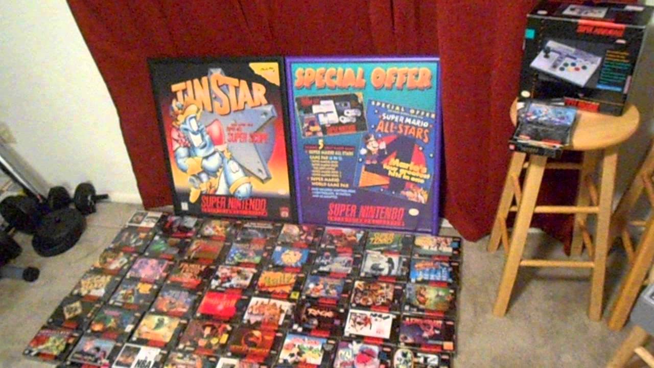 My super Nintendo collection 2014 part 2 - YouTube