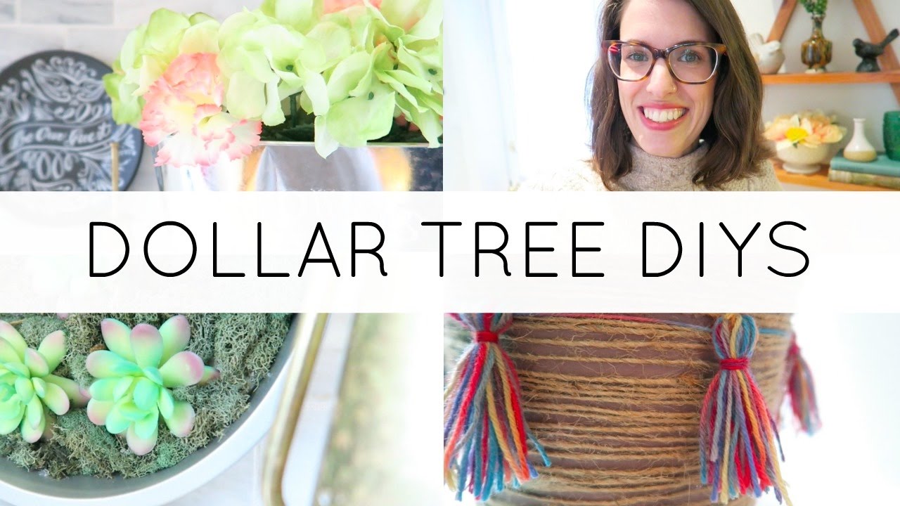3 Dollar Tree DIYs for Spring 2017 | Budget Friendly Home Decor - YouTube