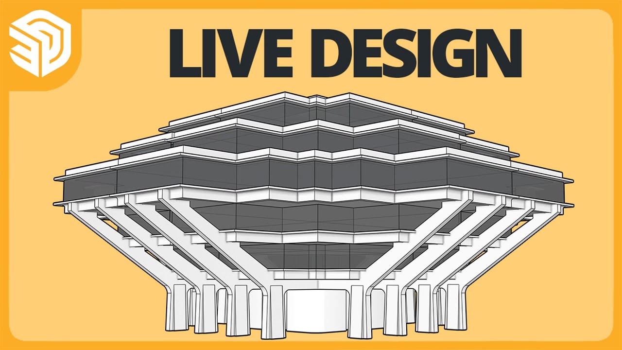 Geisel Library | Brutalist Icon | Live Modeled in SketchUp - YouTube