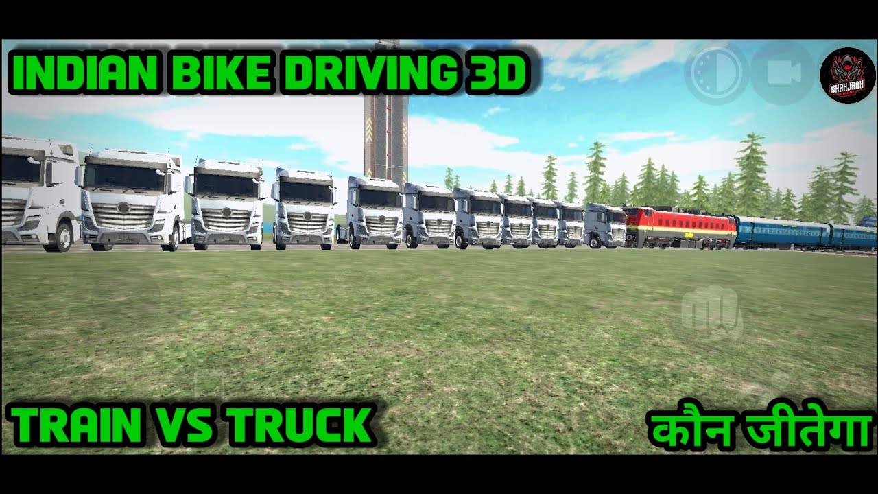 Indian bike driving 3D in Train VS Truck || Ft.Rohit Gaming Studio ...