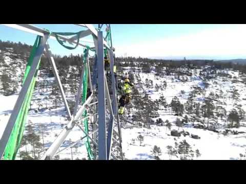 building power line 420kV using helicopter - YouTube