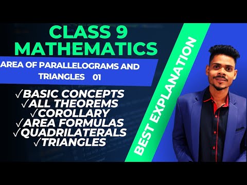 Class 9 maths|Area of parallelograms and triangles|basic concept|All theorems|rs aggarwal icse ...