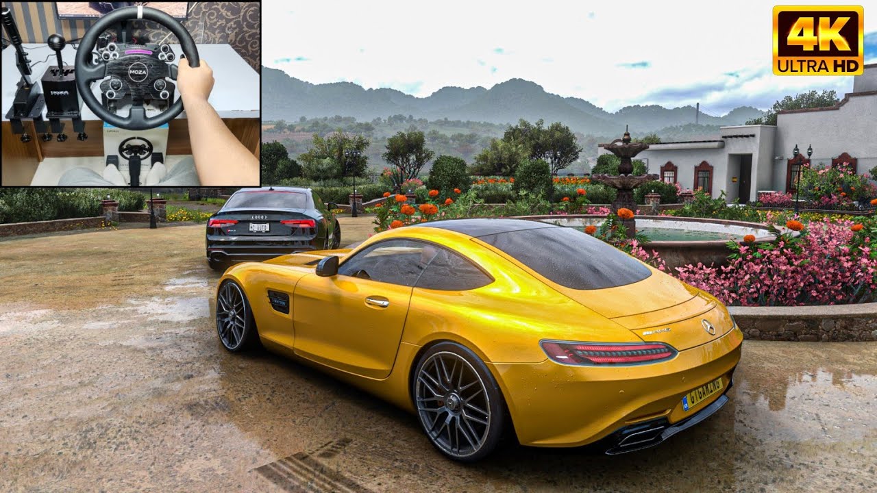 850HP Mercedes AMG GTS & Audi RS5 Coupé | Forza Horizon 5 | Moza R5 ...