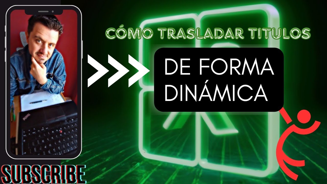 Trasladar el título de la fila horizontal a la columna vertical #excel ...