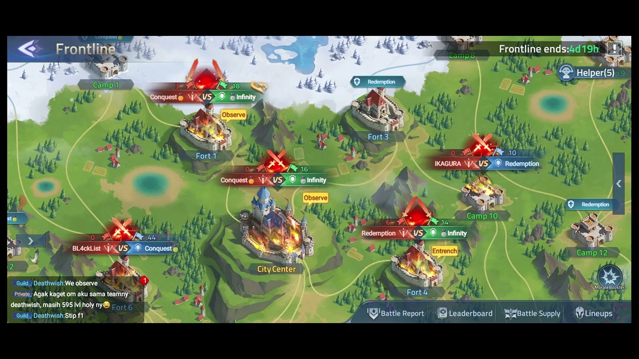 Day 5 Frontline Infinity vs Conquest n Redemption Mobile Legends ...