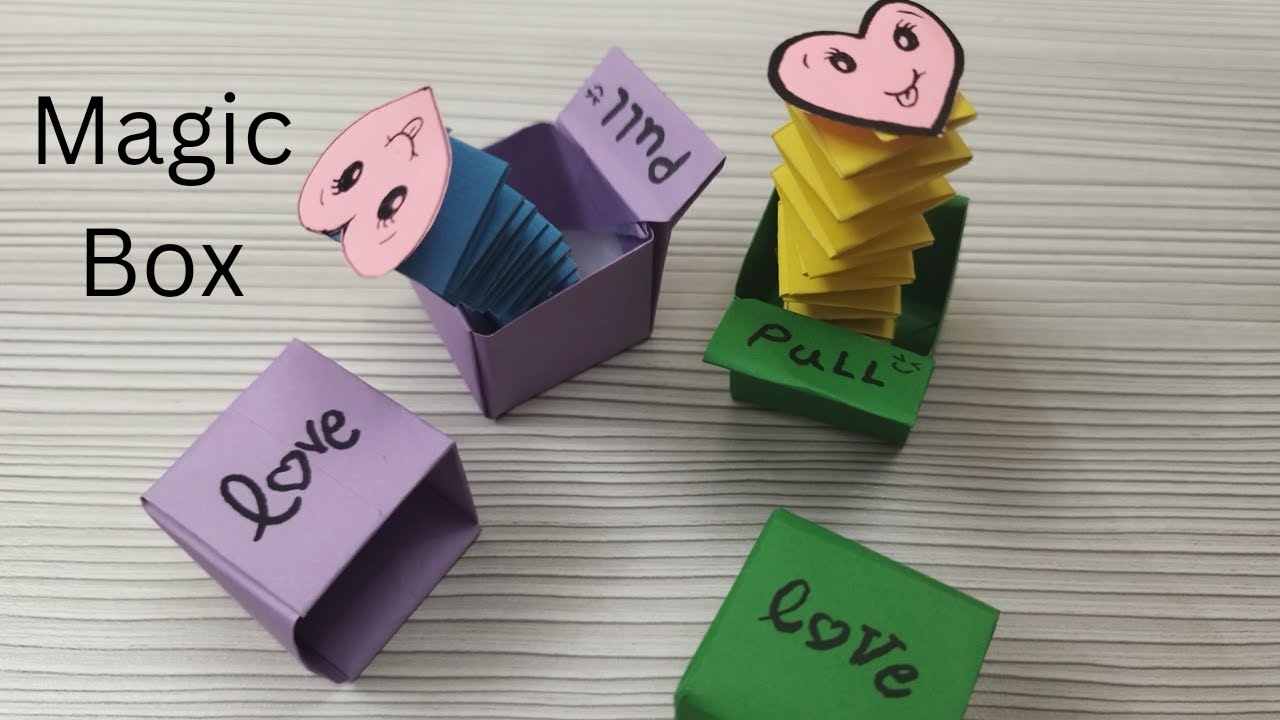 Origami SURPRISE BOX. Handmade Gift box .origami pop out - YouTube