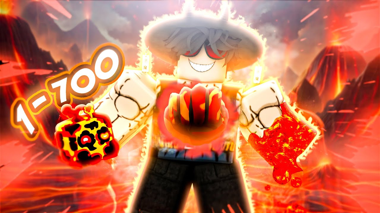 1 al 700 CON LA FRUTA MAGMA EN BLOX FRUITS! - YouTube