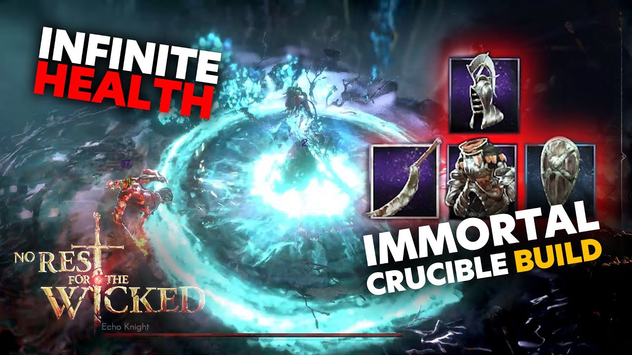 IMMORTAL TANK BUILD No Rest For The Wicked INFINITE HEALTH - Best Strength LIFESTEAL Build - YouTube
