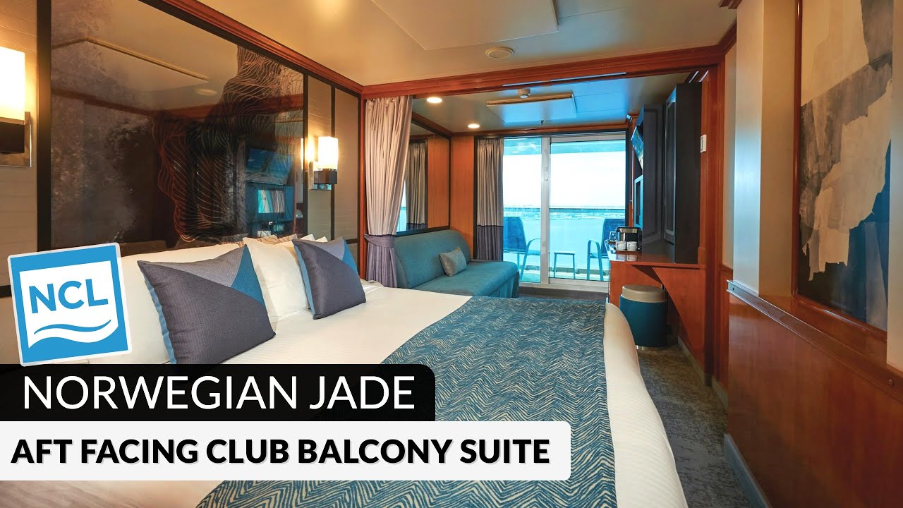 Norwegian Jade | Aft Facing Club Balcony Suite Full Walkthrough Tour ...