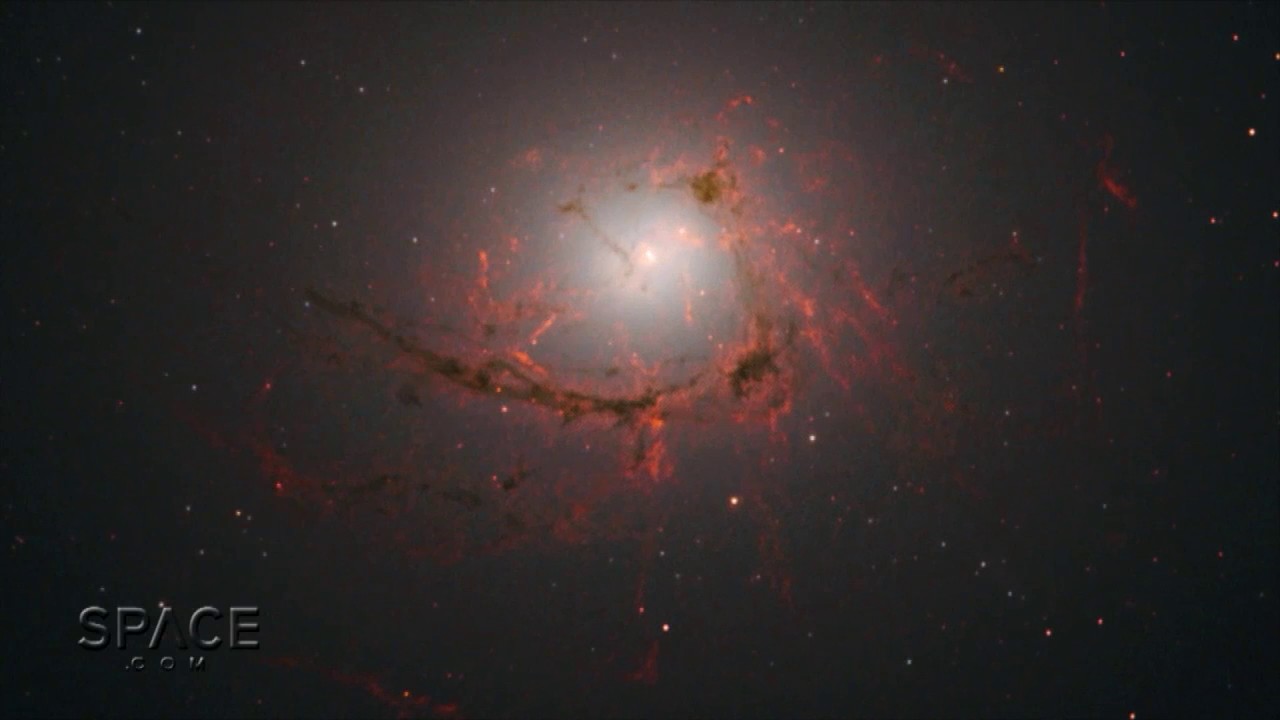 Oddball Galaxy With 'Tangled Threads' Snapped By Hubble | Video - YouTube