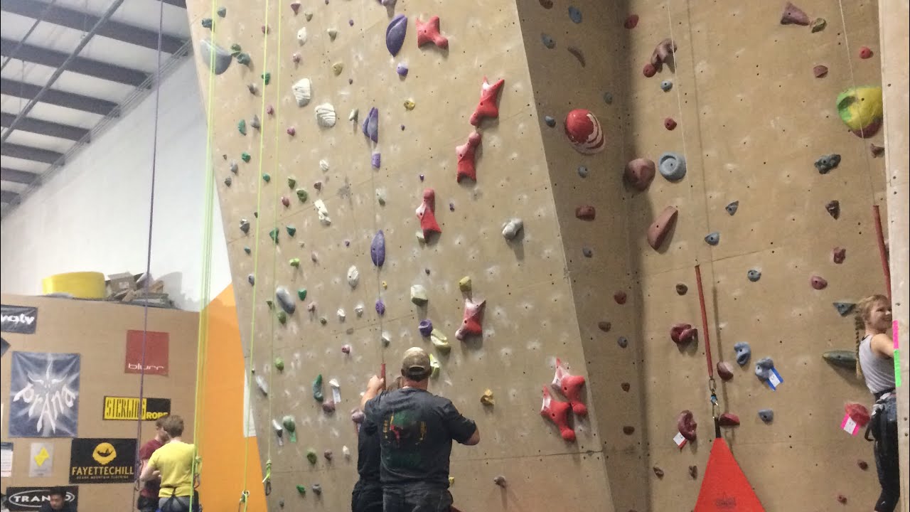 Checking out the Little Rock Climbing Center - YouTube